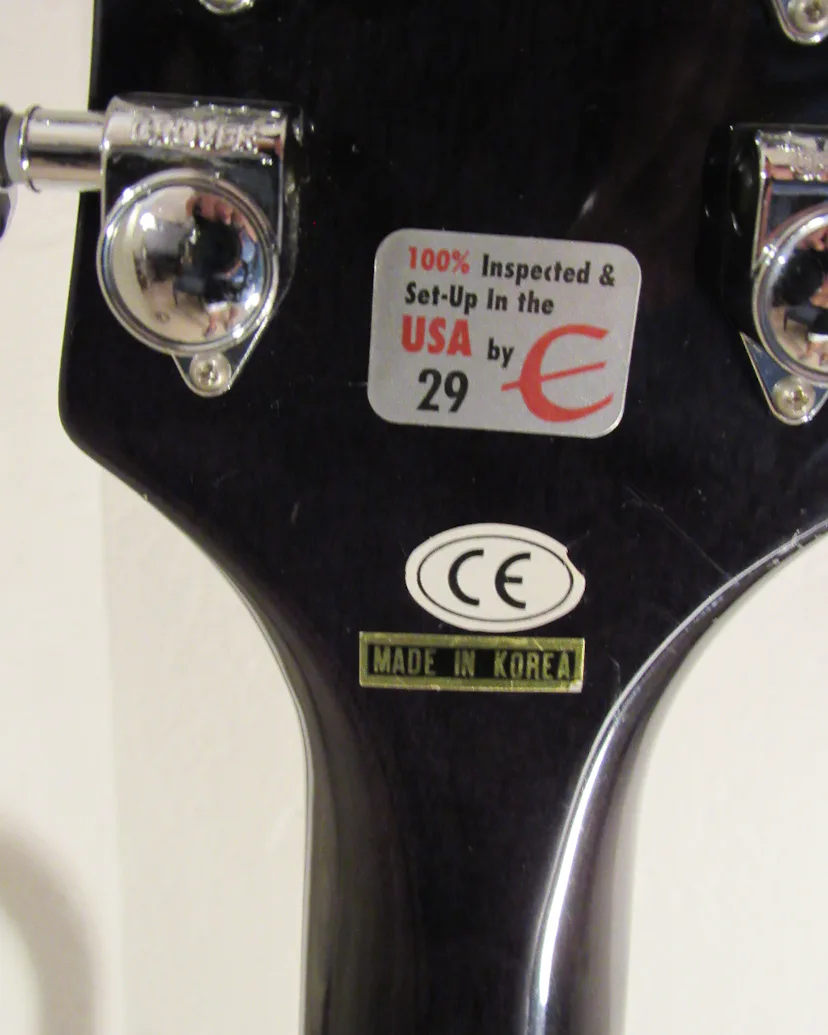 Epiphone Alleykat Semi-Hollow Electric Guitar Trans Black w/Epiphone ...