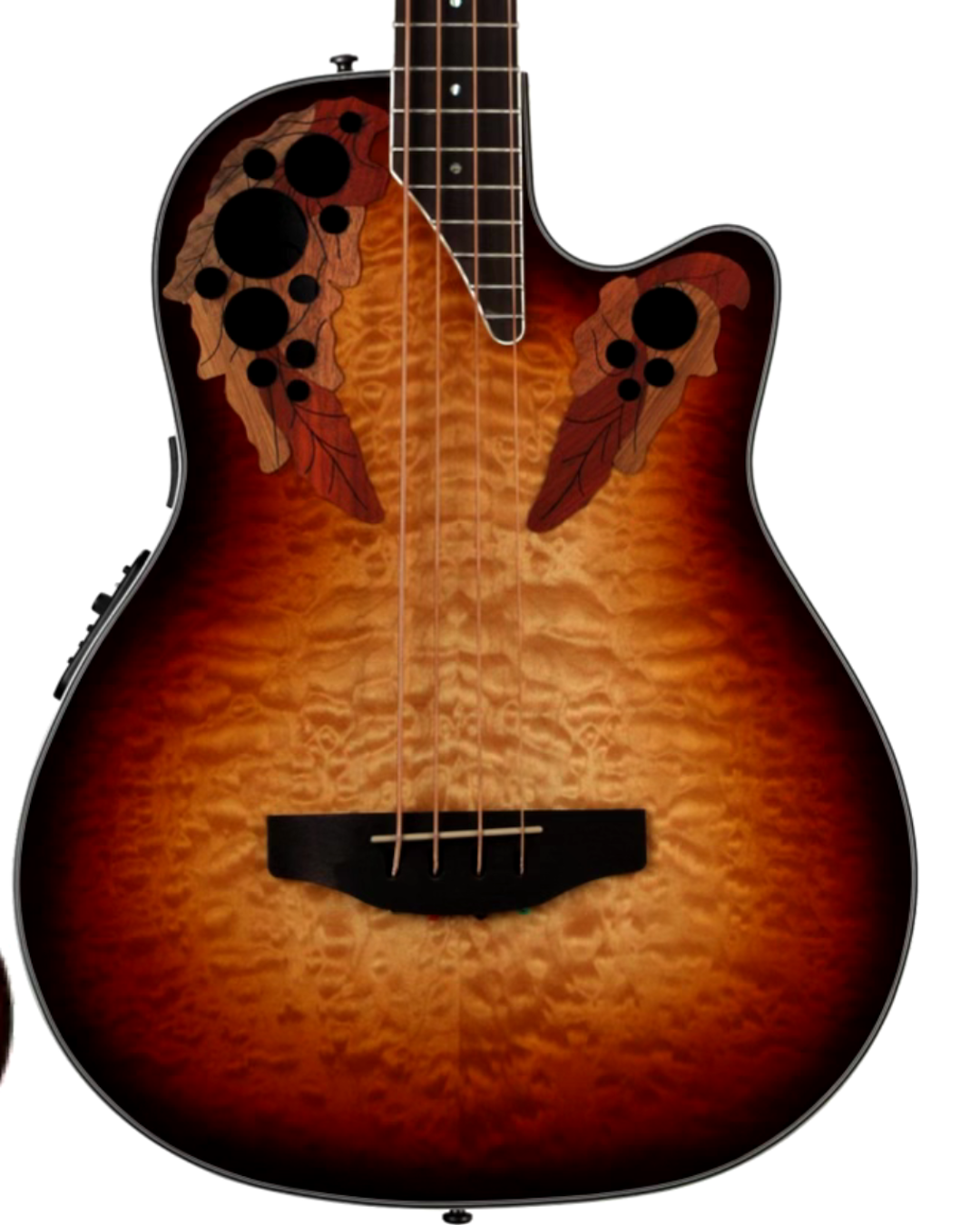 Ovation CEB44X-7C Acoustic - Electric Bass Guitar (Cognac Burst) | Resyn