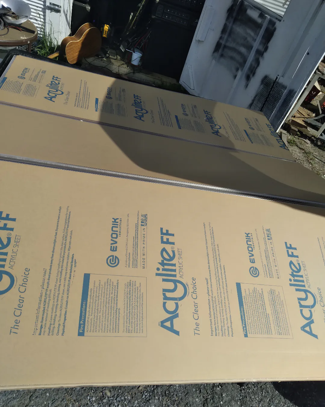5 Panels Evonik Acrylite Drum Cage Acrylic Drum booths, screen panels ...